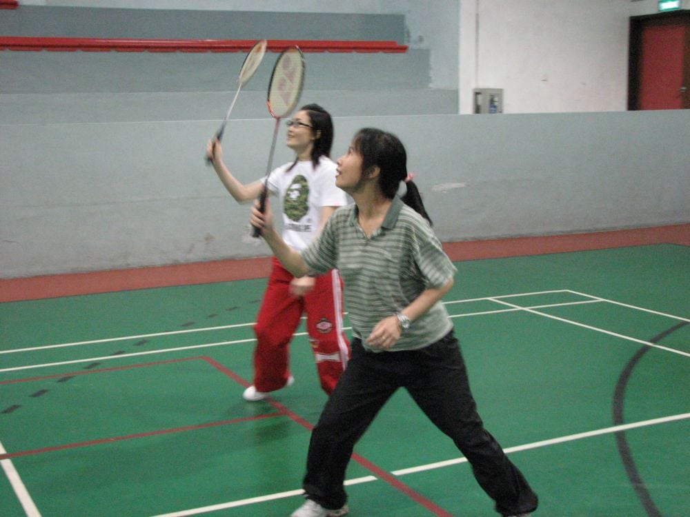 Media Category: 2007 um staff badminton
