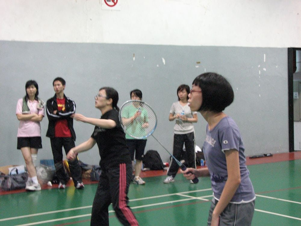 Media Category: 2007 um staff badminton